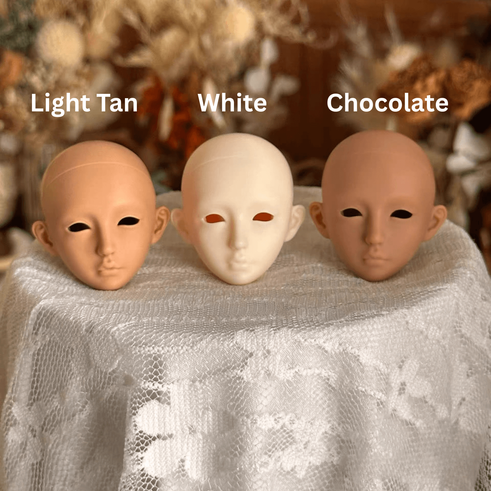 1/6 Female BJD Head- 27cm Resin BJD Head – FancyDollland