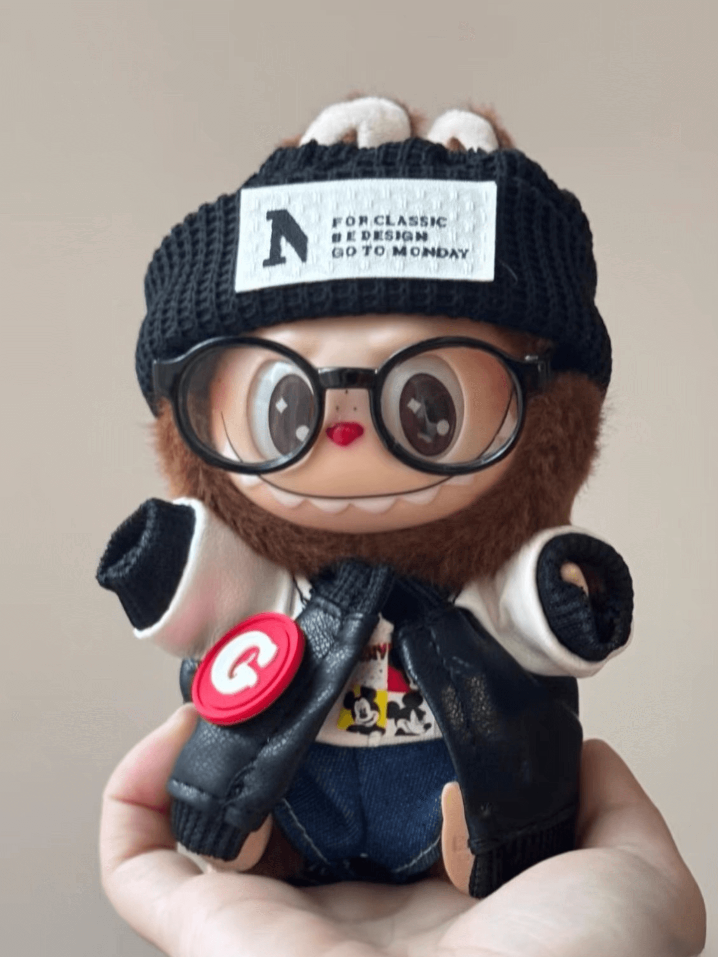 Labubu Leather Jacket Outfit Set – Cute Doll Clothes for Labubu ...