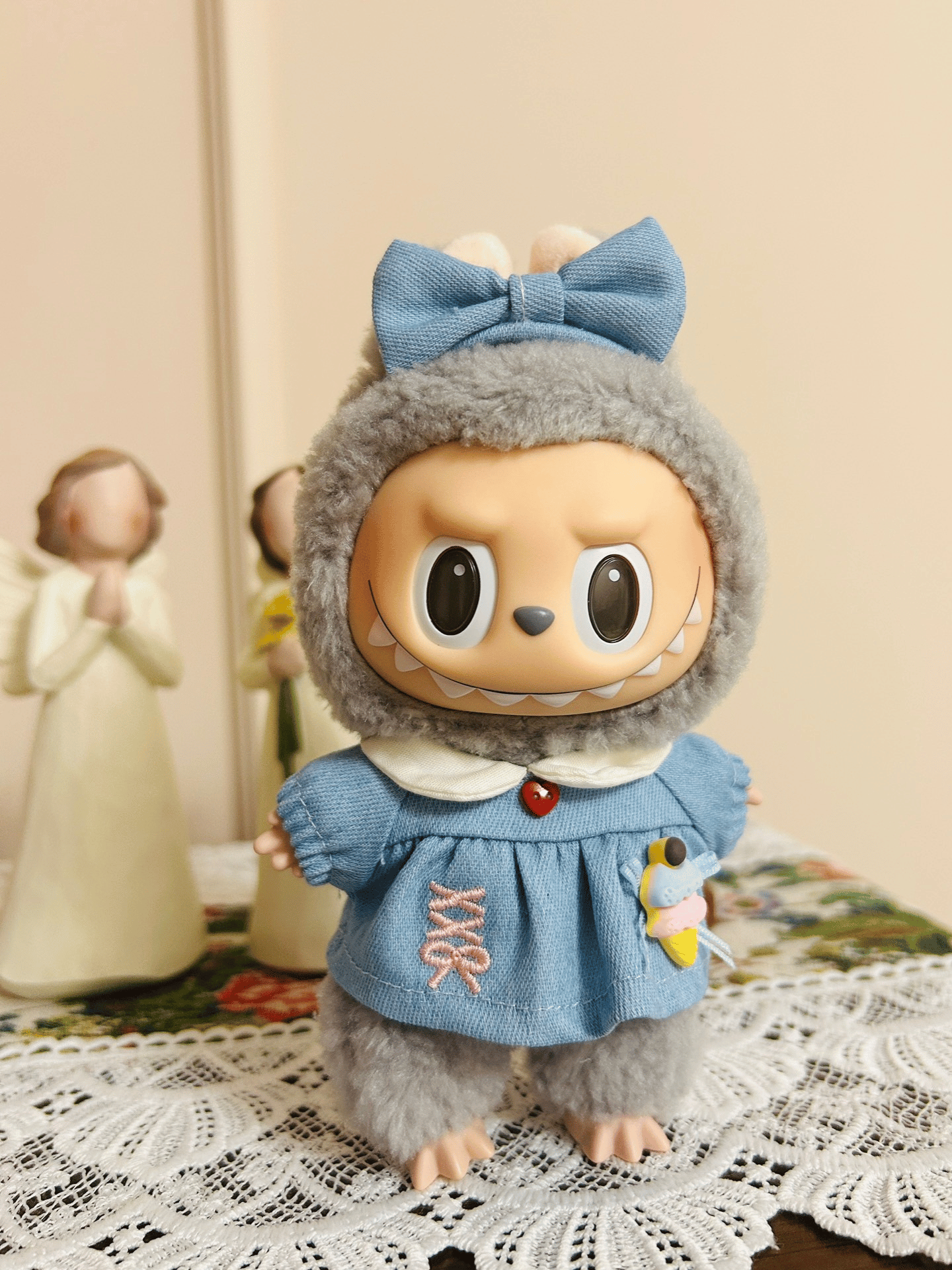 Labubu Blue Dress Outfit Set – FancyDollland