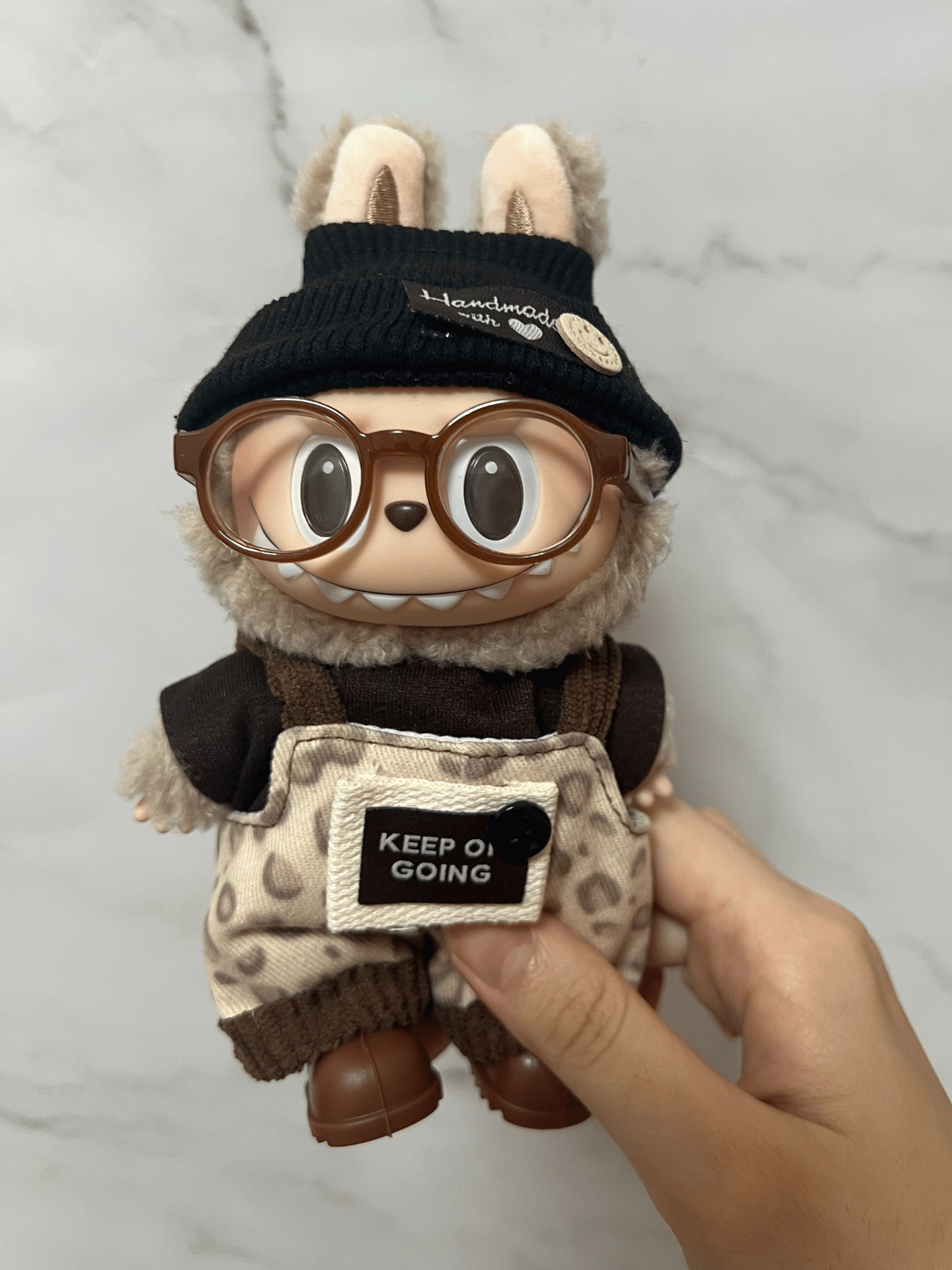 Labubu Leopard Overalls Outfit Set – Cute Doll Clothes for Labubu ...